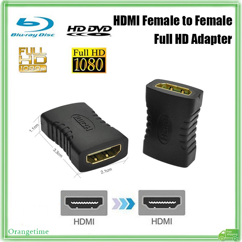 【Fast Delivery】Straight HDMI Extender Joint Connector HDMI Female to ...