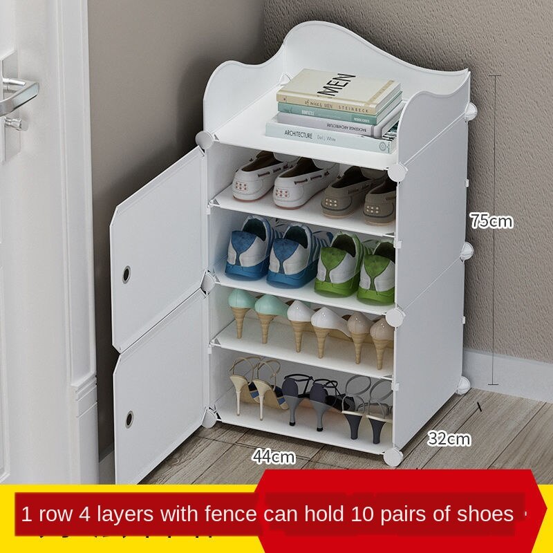 Plastic shoe cabinet shoes rack outdoor Simple household multi-Layer ...