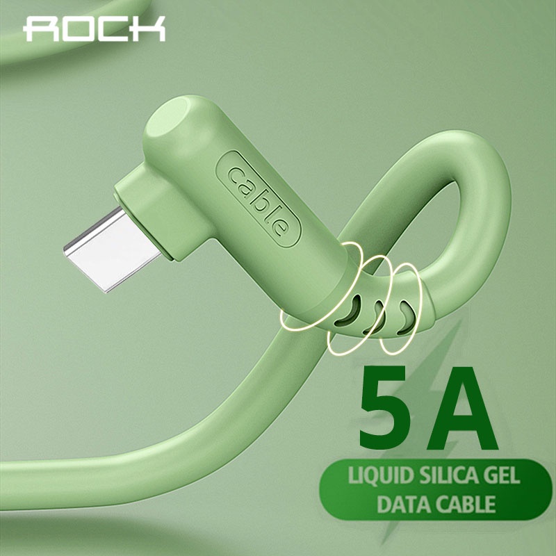 5A Android Micro USB & Type C For iPhone Silicone Macaron Cable Fast ...