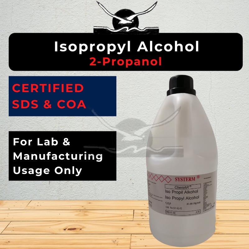 2.5L Isopropyl Alcohol (IPA) [AR Grade] Lab Grade for Laboratory F&B ...