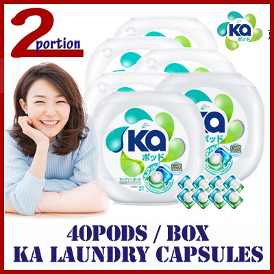 KA Laundry Detergent Capsules (40pods / Box) | Shopee Singapore
