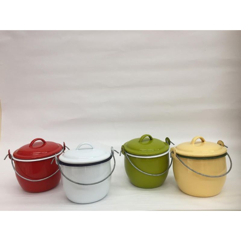 Mini enamel pot with handle | Shopee Singapore