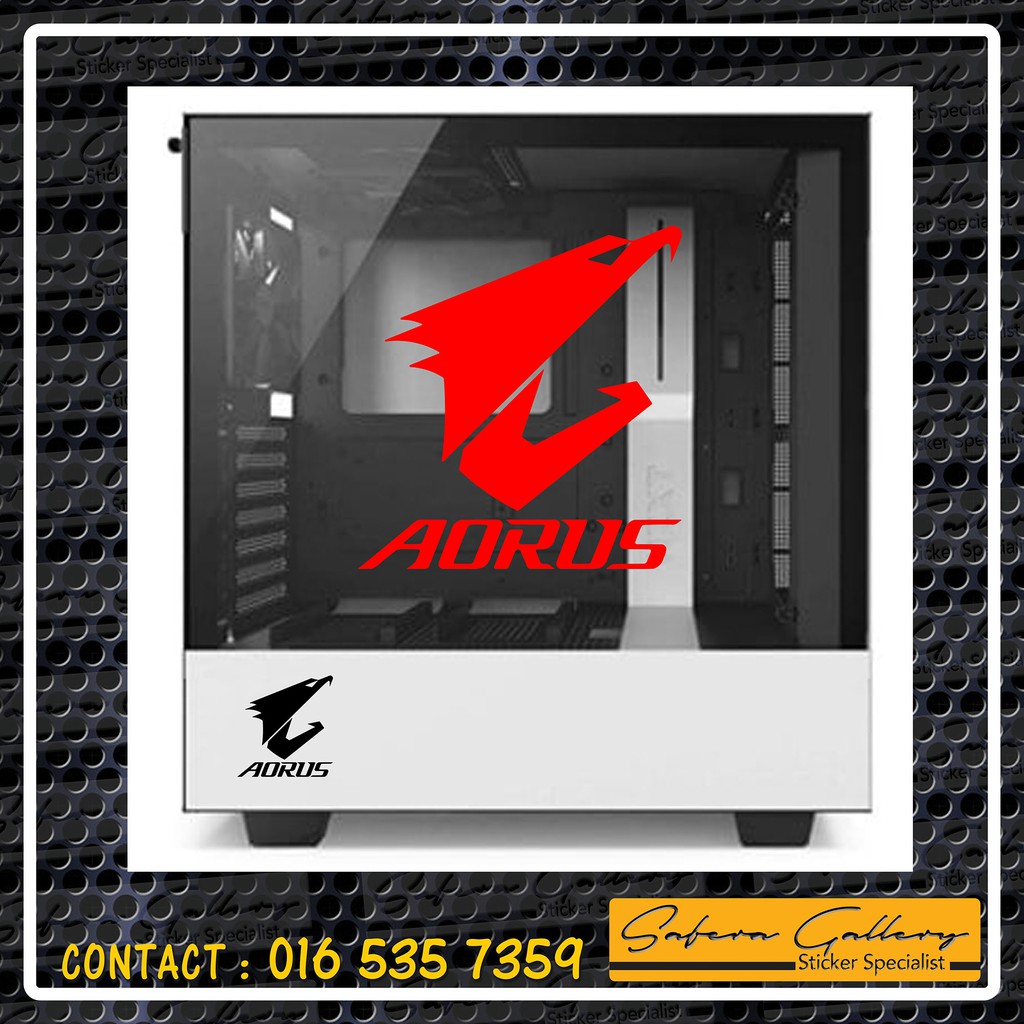 NEW STICKER PC AORUS CUSTOMIZE CASE DESKTOP PC DECAL | Shopee Singapore