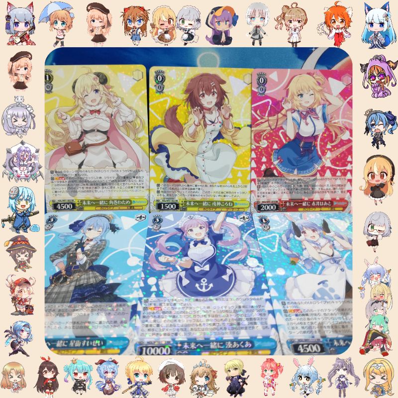 Bushiroad Weiss Schwarz WS Hololive Production HOL/W91 RR Double Card | Shopee Singapore