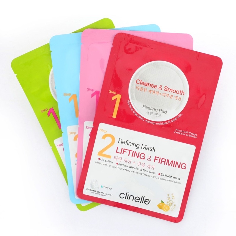 Clinelle Peeling Pad 6ml, Refining Mask 25ml (1pcs) (Exp 1/23) | Shopee ...