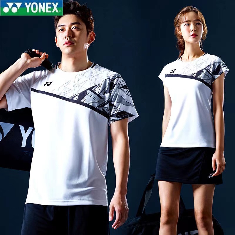 Yonex badminton clothing men's and women's short-sleeved quick-drying table tennis clothing ...