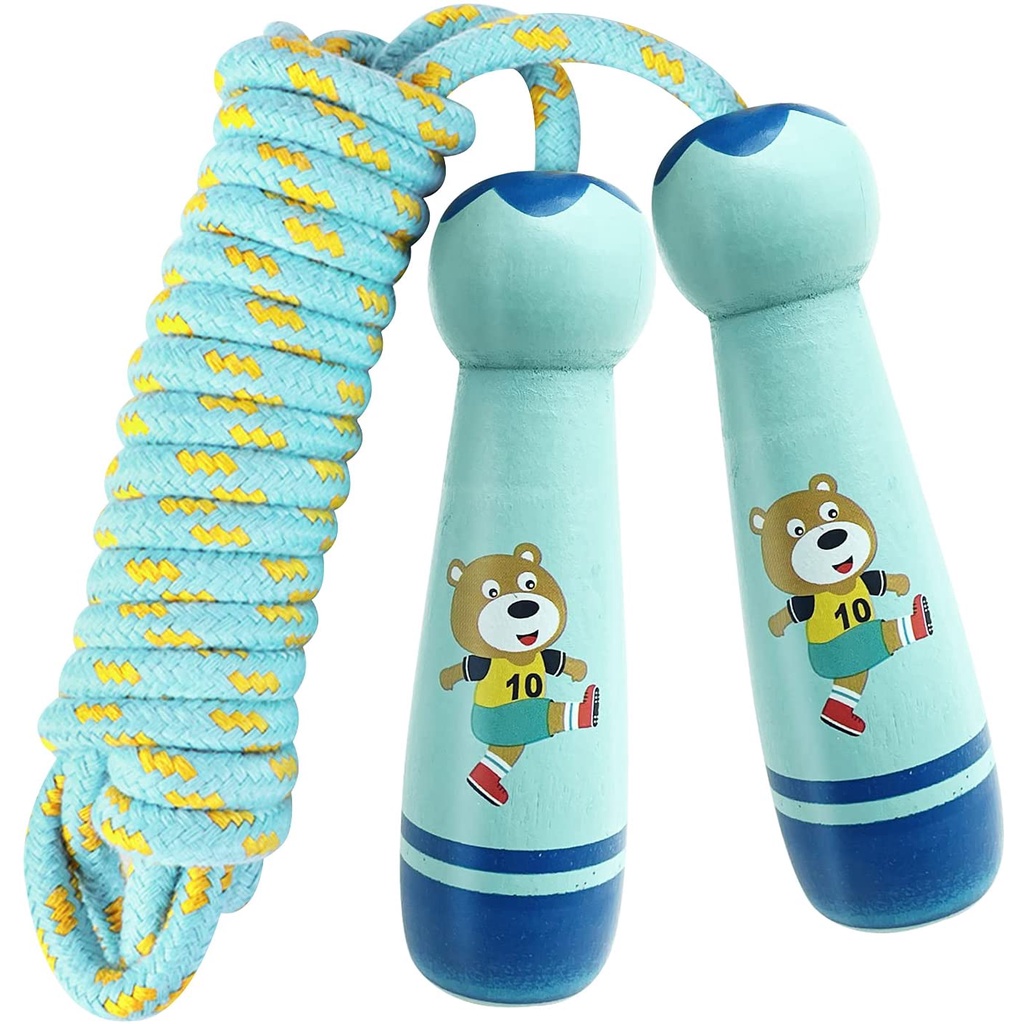 Kids skipping rope children's jumping rope wooden jump rope exercise ...