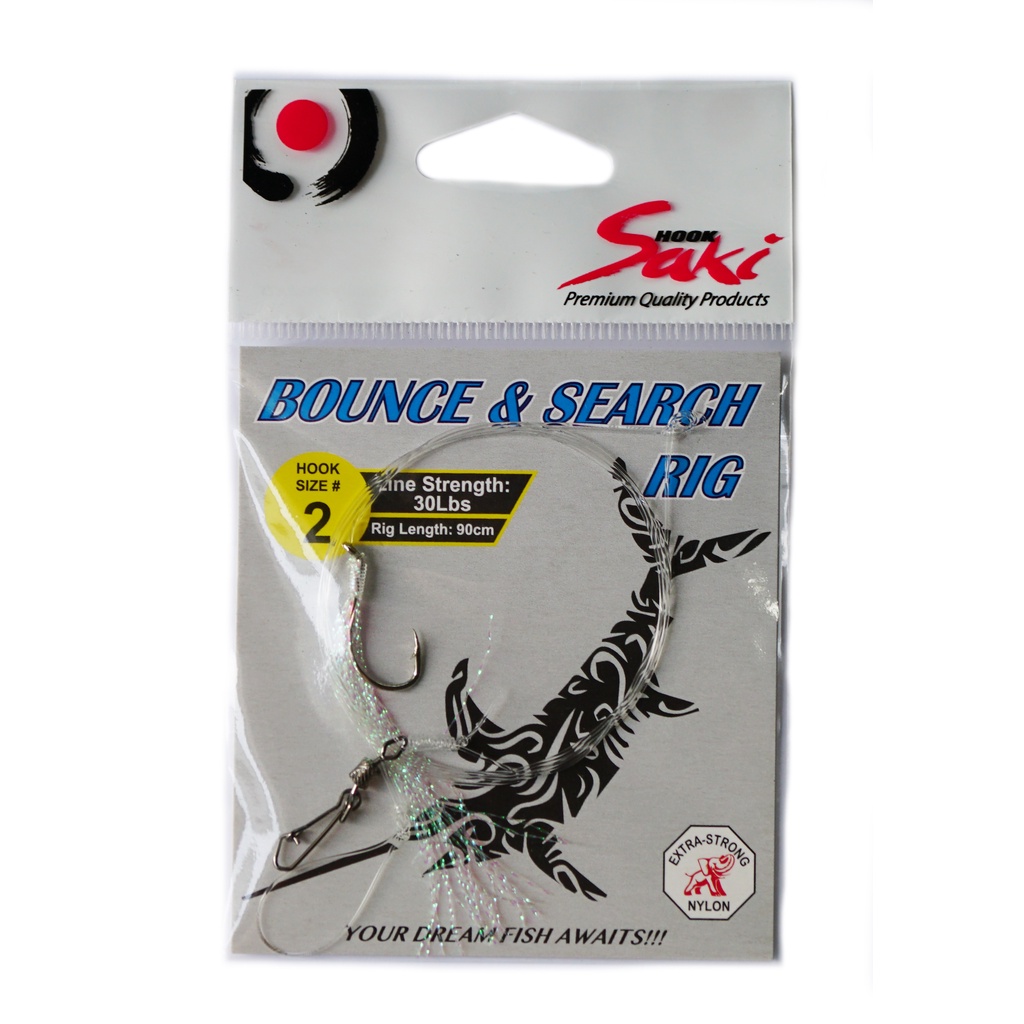 SAKI Hooks BOUNCE & SEARCH FISHING RIG. (10 PACKETS PACK) | Shopee ...