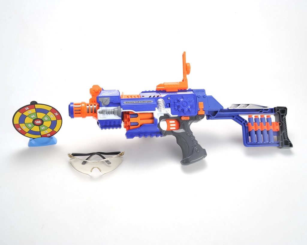 FERZ Armed Force Fighter Blaster, Includes 20 Soft Bullets, Eyeglasses ...