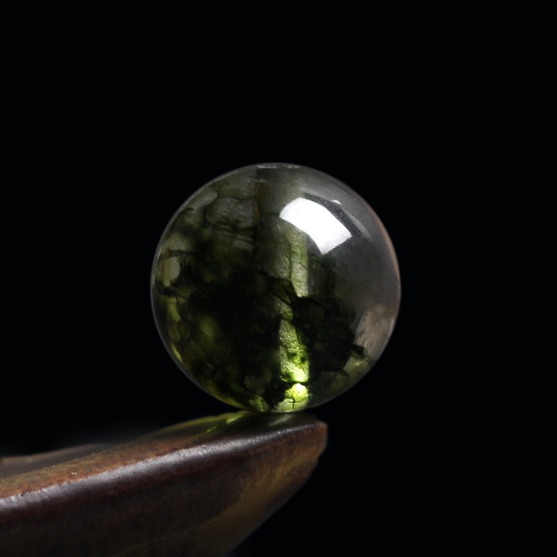 4A Natural Chlorite Phantom DIY Handmade Stone Crystal Bead Jewelry ...