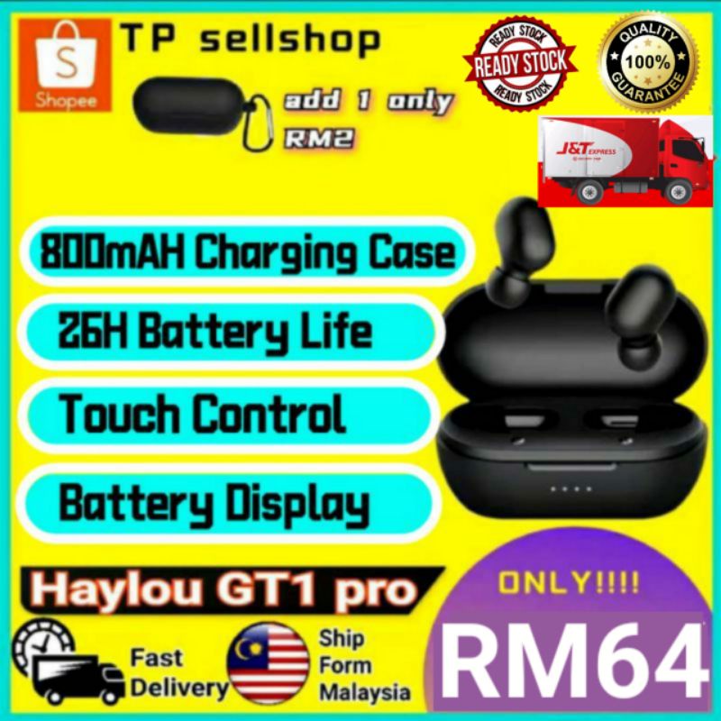 Haylou GT1 pro HD earbuds wireless gt1 pro | Shopee Singapore