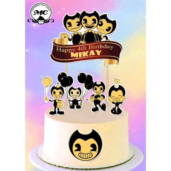 Bendy and the Ink Machine Customize Cake and Cupcake Topper | Shopee ...