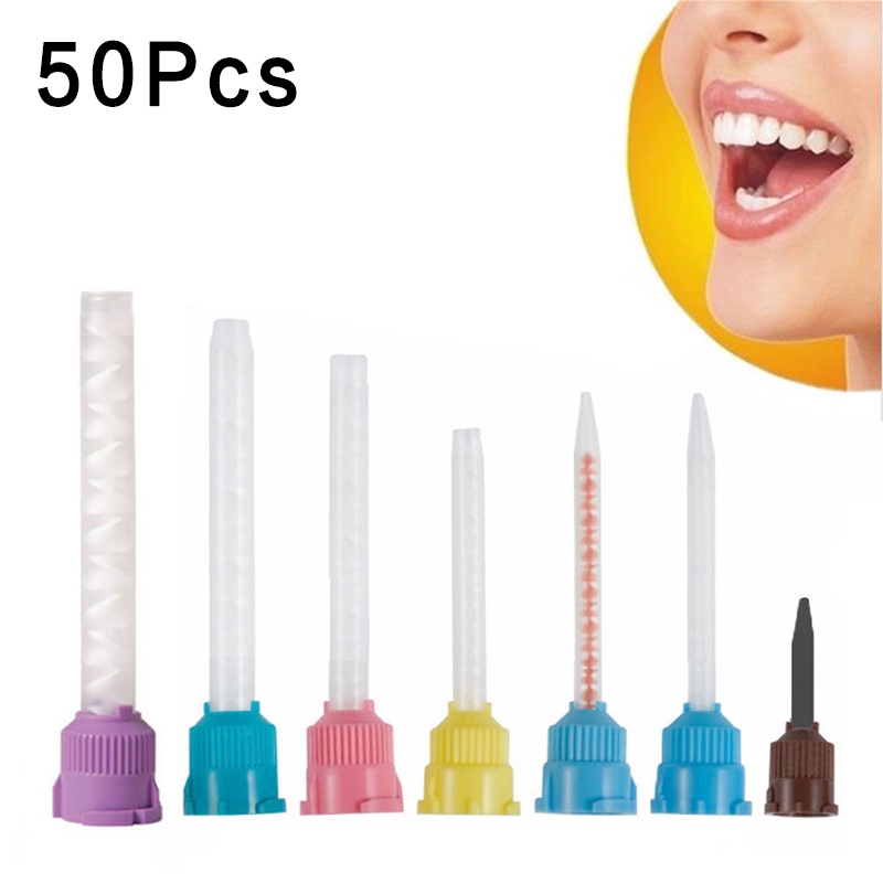 50Pc Disposable Dental PVS Impression Mixing Tube & Intraoral Syringe ...