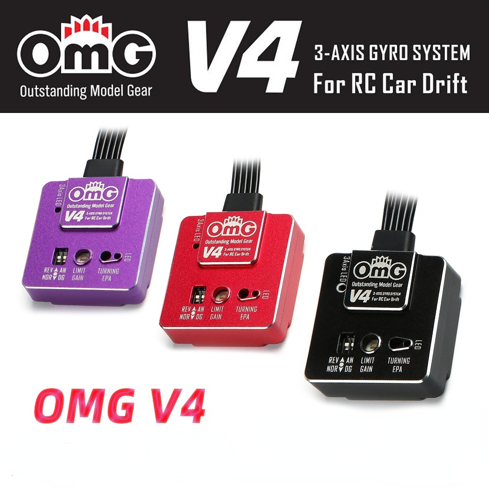 OmG V4 3-Axis Gyro With Digital Analog Mode Metal Gyroscope Gyro System ...