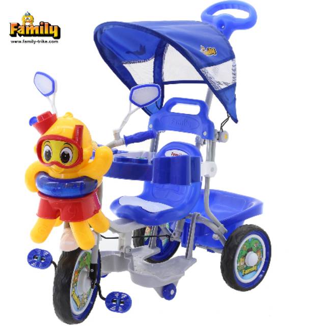 Tricycle Three-Wheel Bicycle for Toddlers Family 943 KT octopus canopy ...