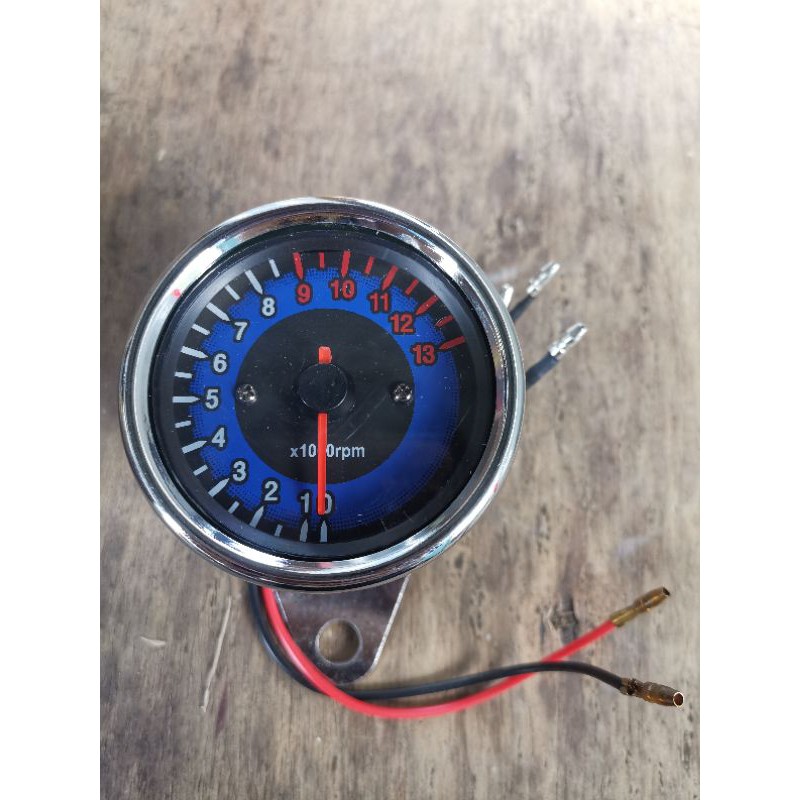 RPM METER Motorcycle 12V Tachometer Meter LED Backlight RPM Shift Meter ...