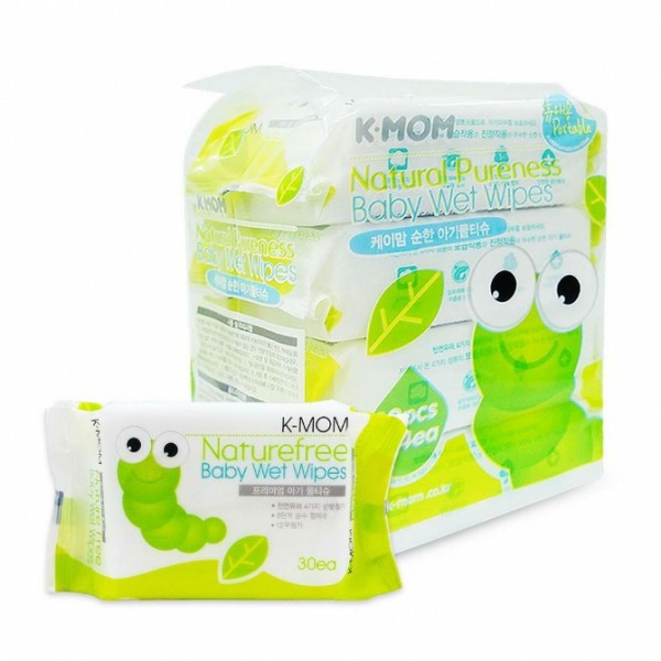 K-MOM Wet Tissue Basic 30 pcs (4 Packs) | Shopee Singapore