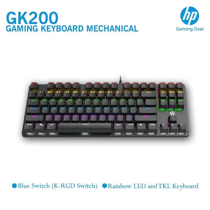 Hp GK200 / Hp GK200 / GK-200 / GK 200 Gaming Mechanical Keyboard ...