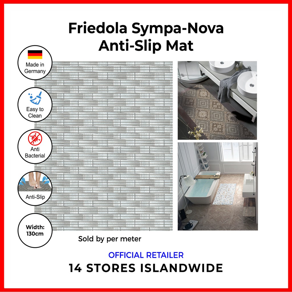 Friedola Sympa-Nova Premium 130cm Bathroom Kitchen Anti-Slip Water ...