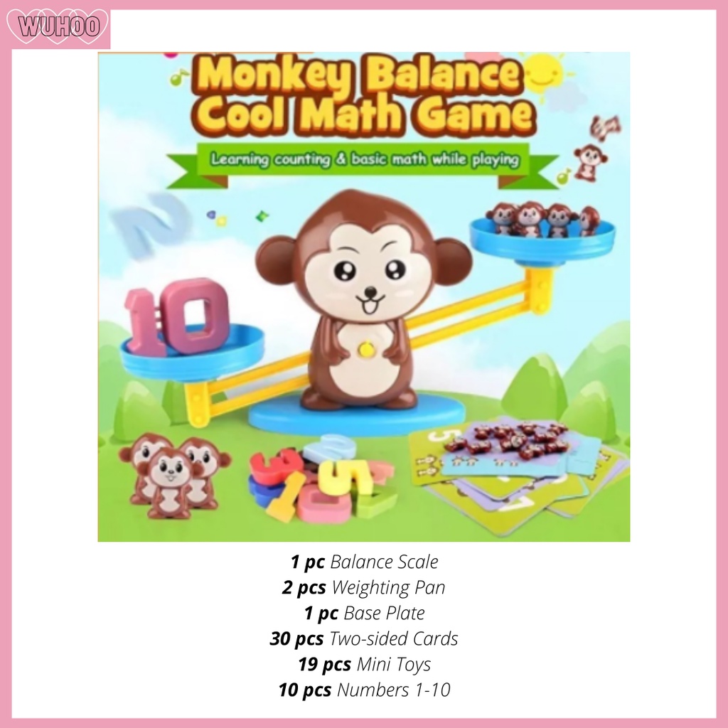 Toy Kids Game animal Math Balancing Scale Number Balance Games Kids ...