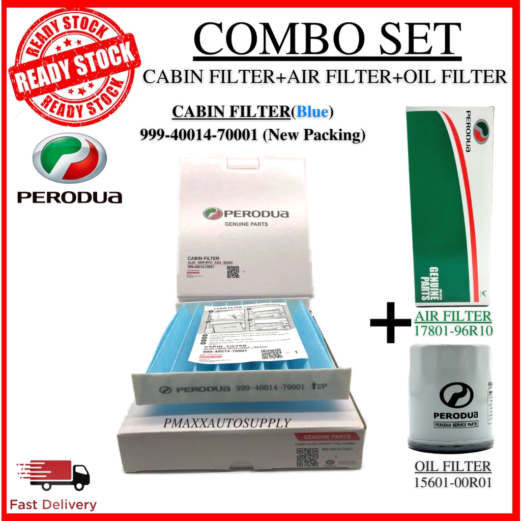 Air Filter Alza / Myvi + Cabin Filter Perodua Myvi Lagi Best / Axia ...