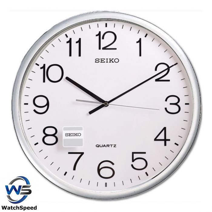 Seiko Silver Round Wall Clock QXA041S QXA041SN | Shopee Singapore