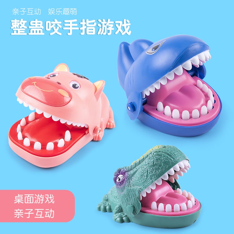 Bite Hands Crocodile Teeth Finger Shark Man Decompression Handy Tool ...