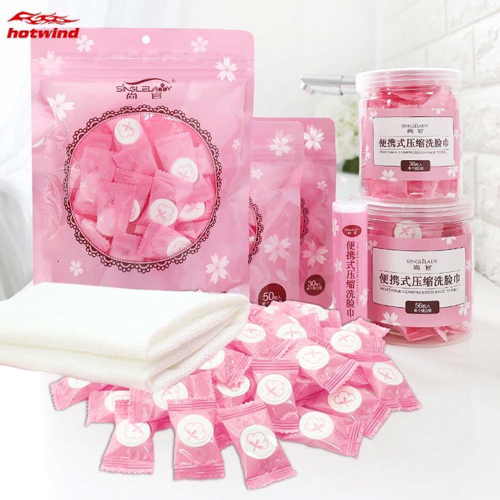 HW Disposable Compressed Towel Outdoor Travel Water Wet Wipe Towel ...