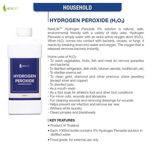 NewLife Hydrogen Peroxide H202, 3% solution for Plants, Gardening ...