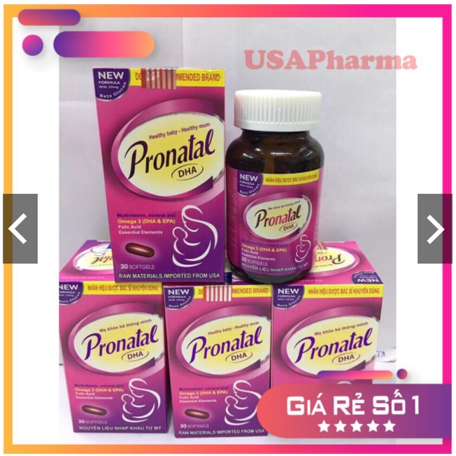 Pronatal DHA supplements for mothers and babies - Box of 30 capsules ...