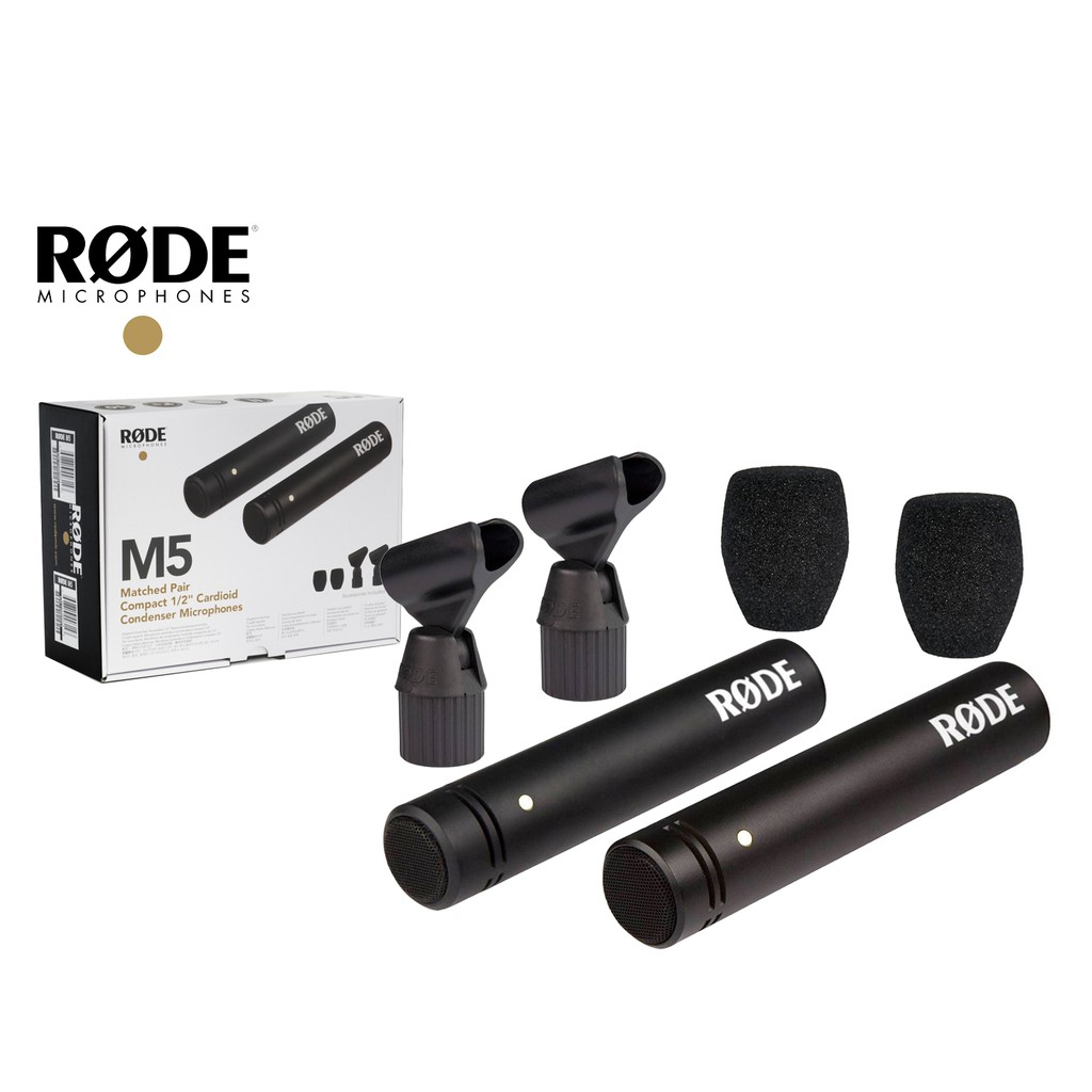 Rode M5 Matched Pair ASMR Recording Cardioid Condenser Microphones Kit ...