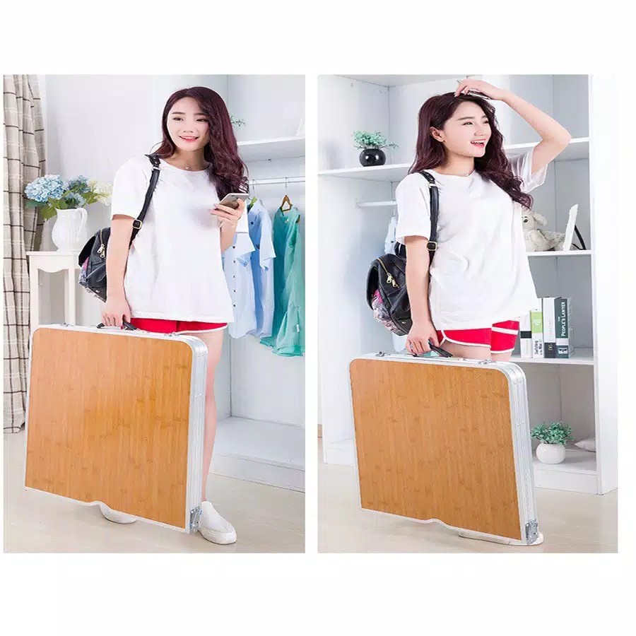 Hpl Portable Folding Table/Imported Multipurpose Suitcase Folding Table ...