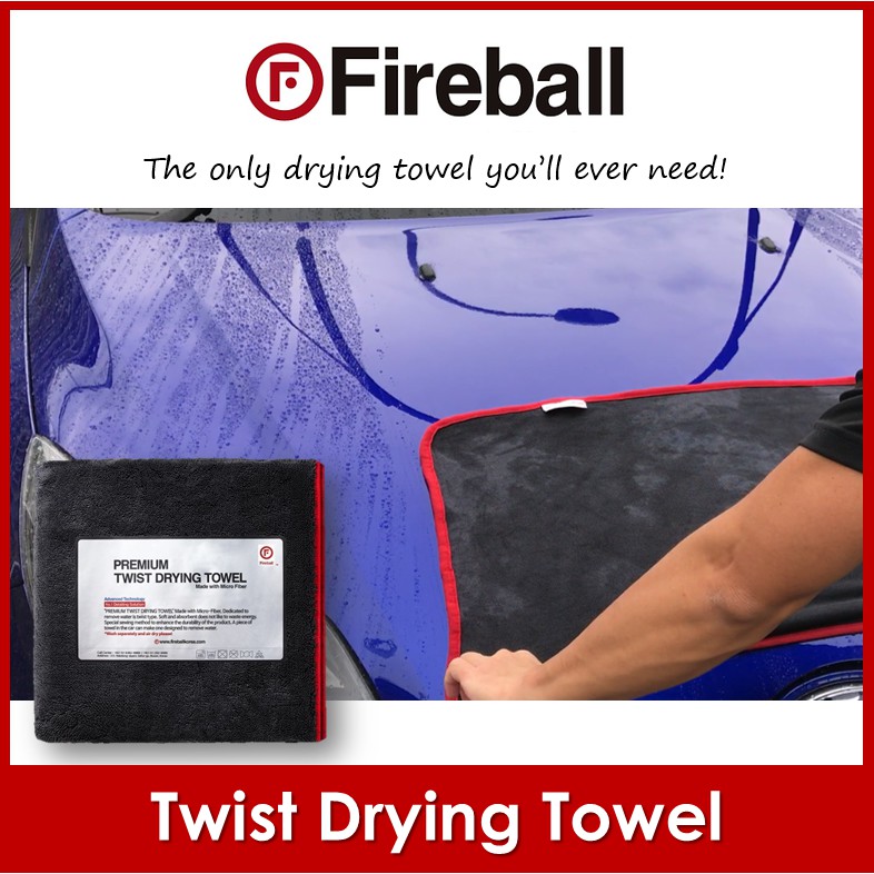 FIREBALL TWIST DRYING TOWEL - Large (70x90cm) | Shopee Singapore