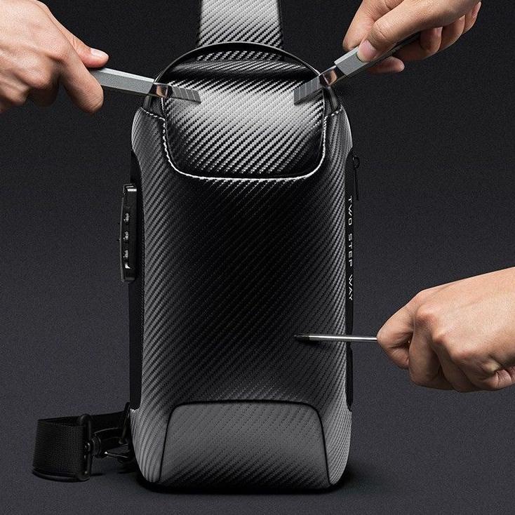 Osp-> Original Carbon Fiber Sling Bag / Anti Theft (Sling Bag Original ...