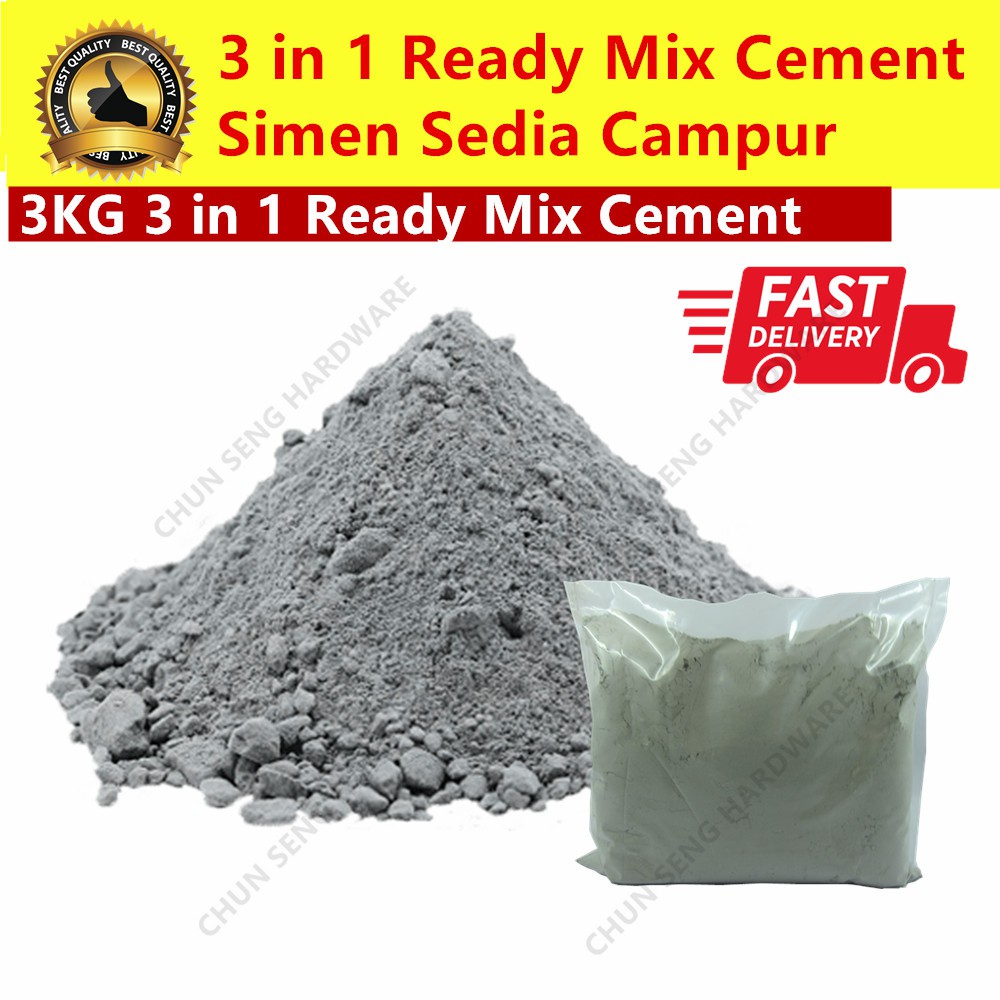 Render cement 3 in 1 render cement mix Pre mix plaster Simen Sedia ...