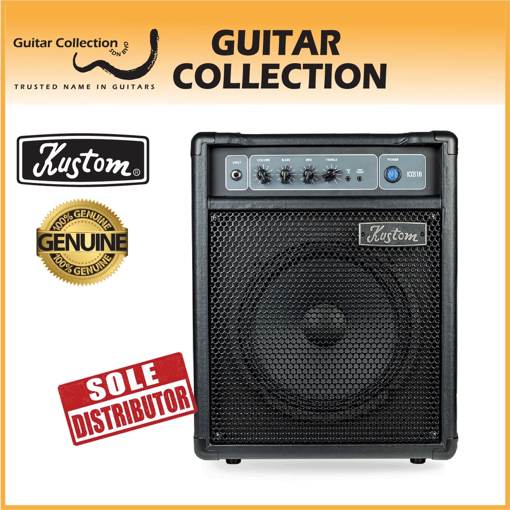 Kustom KXB10 10W Bass Guitar Combo Amplifier (1 x 10" Speaker) | Shopee ...