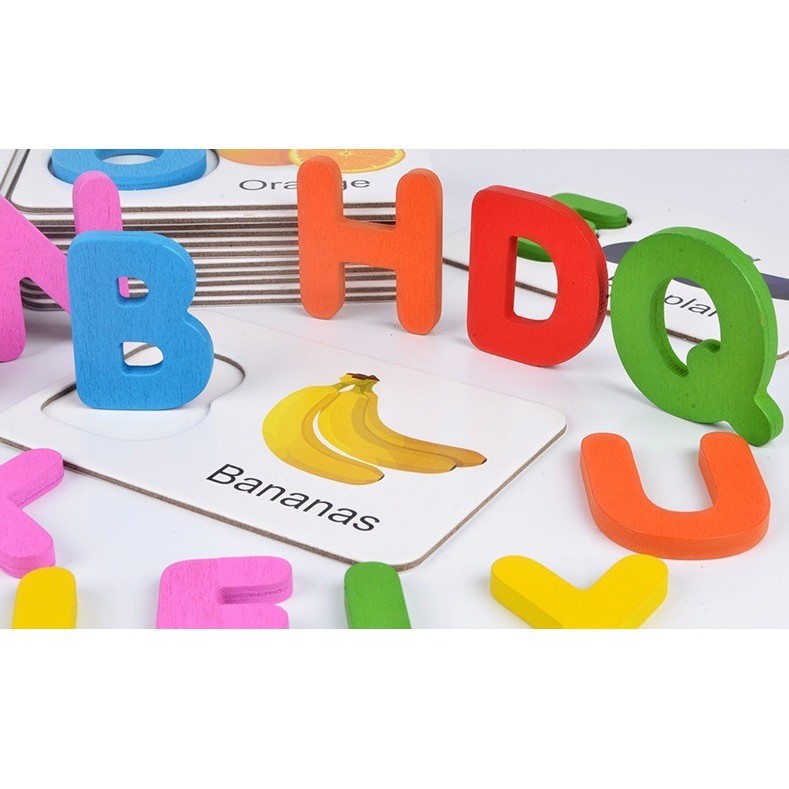 TA Children / Kids English Letter A to Z Identification Card Teaching ...