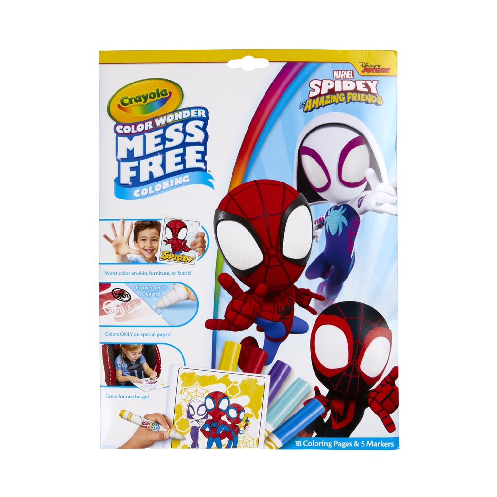 Crayola Color Wonder Coloring Pad & Markers, Spidey & His Amazing ...