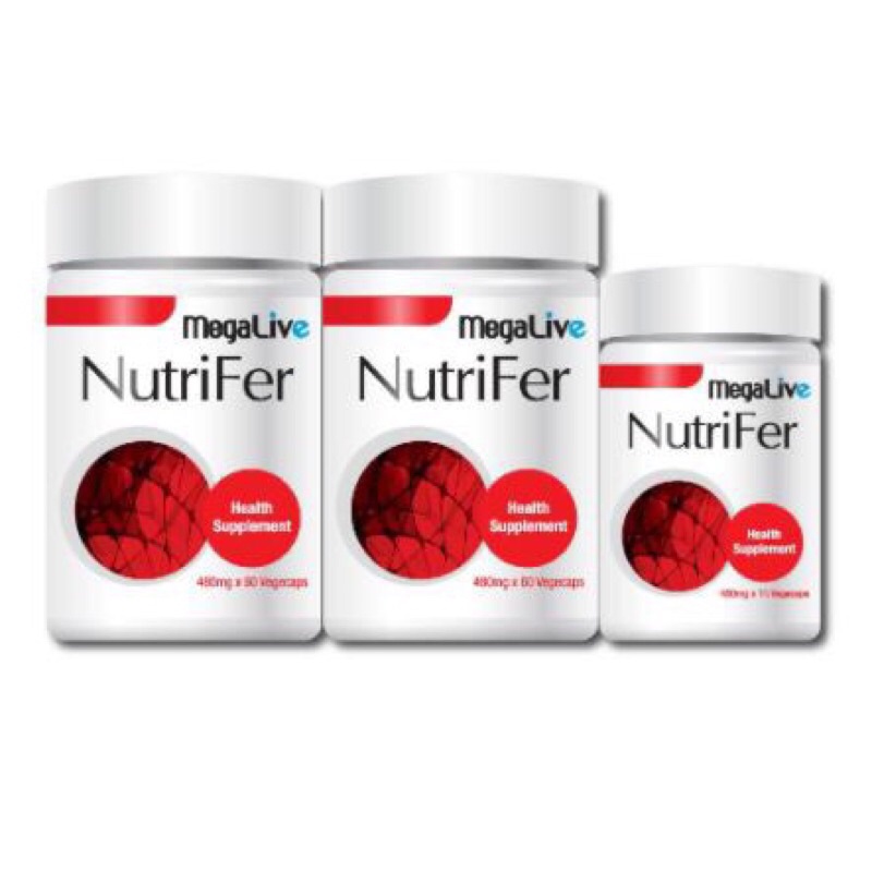 Megalive Nutrifer VegiCaps (2 x 60’s + 15’s) | Shopee Singapore