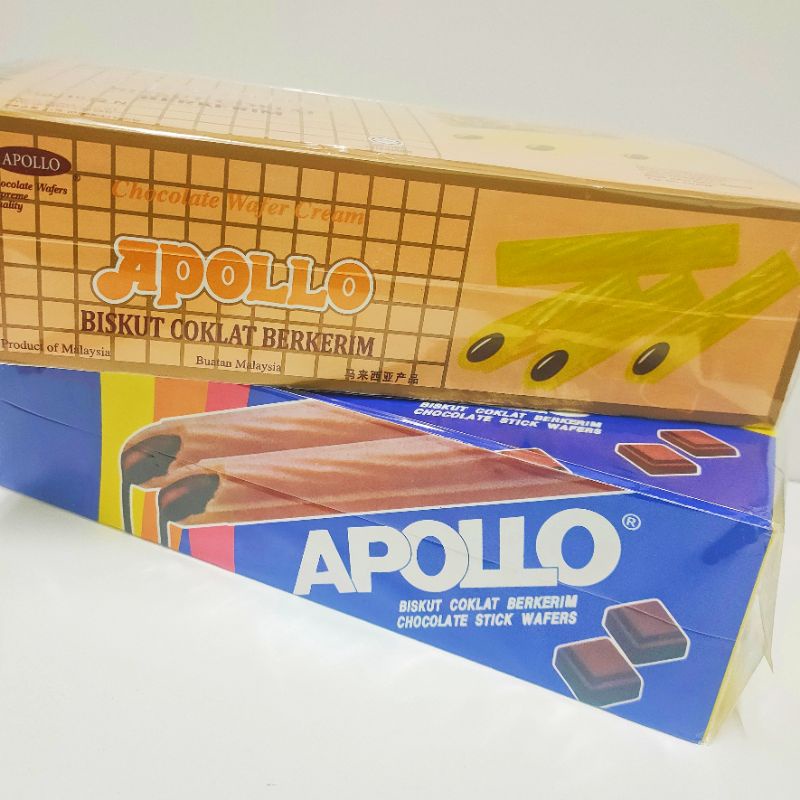 Apollo Gold Chocolate Wafer Cream / Apollo Chocolate Stick Wafer (30pcs ...