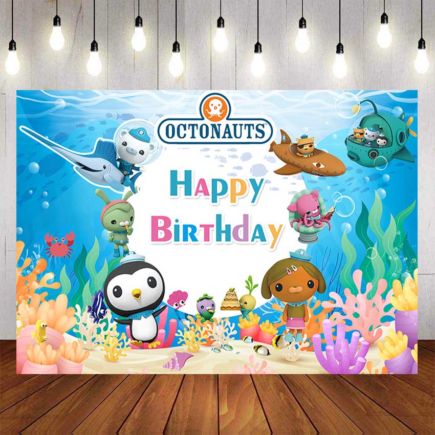 Octonauts Backdrop For Photography Baby Shower Kids Undersea Friends ...