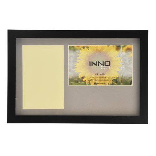 Inno Photo (02614) Gallery Frame "Blank" 11x7 Black w/ 4x6, 6x4 op ...