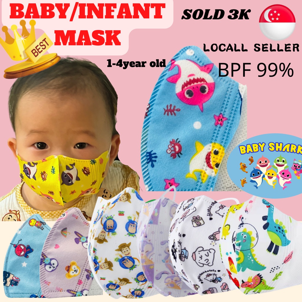 [NEW] 0-4 yearold baby/infand mask /Children 3d 3 PLY /Disposable Mask ...