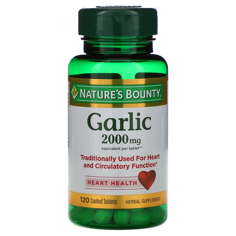 Nature's Bounty, Garlic, 2,000 mg, 120 Coated Tablets | Shopee Singapore