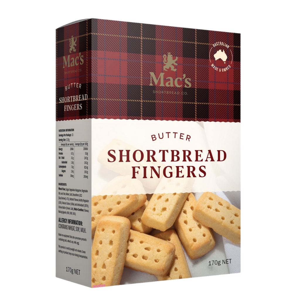 Mac's Butter Shortbread Fingers 170g [Australia] | Shopee Singapore
