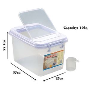 INSTOCK Elianware Plastic Rice Bucket Container/ Rice Tong / Rice ...