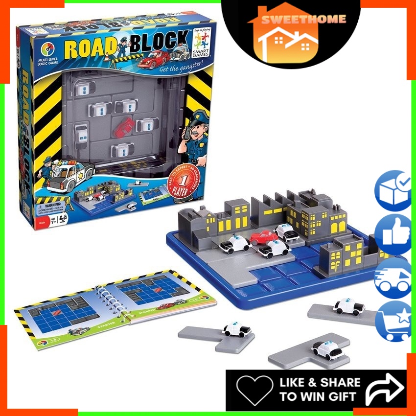 Intelligent Game Police Road Block Smart Games IQ Game Table Games Kids Family Gathering Games ...