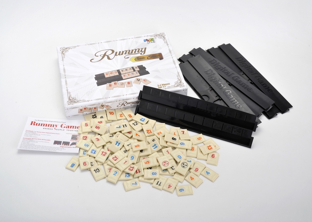 PlayFun Rummy Tile Board Game, Deluxe and Classic, 2 to 6 Players ...