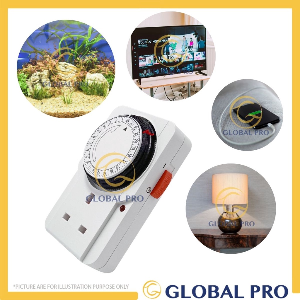 [ SIRIM ] EUROSAFE /M-Lite / SUNSTAR 13A 24Hours Plug In Timer Switch ...