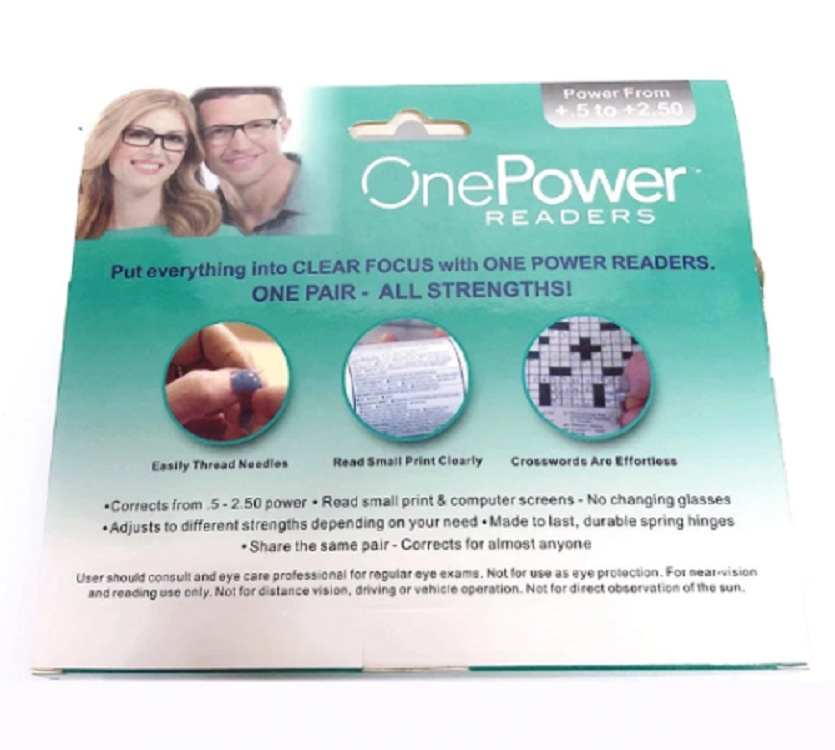 One Power Glasses Readers Reading Glasses for Women Men Auto Adjusting ...